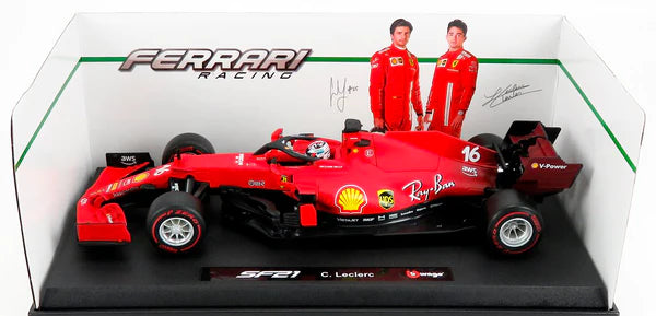 Ferrari F1 - Charles Leclerc 2021 - 1:18 Die-Cast – KSKIDS AUTO